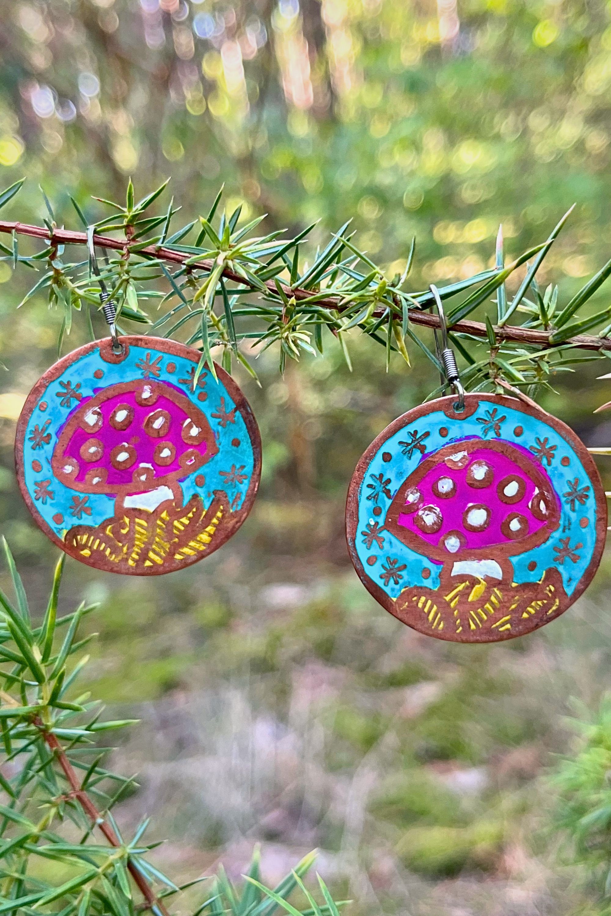 Dangle Funny Toadstool Earrings for Teens, Different Cute Jewelry for ...