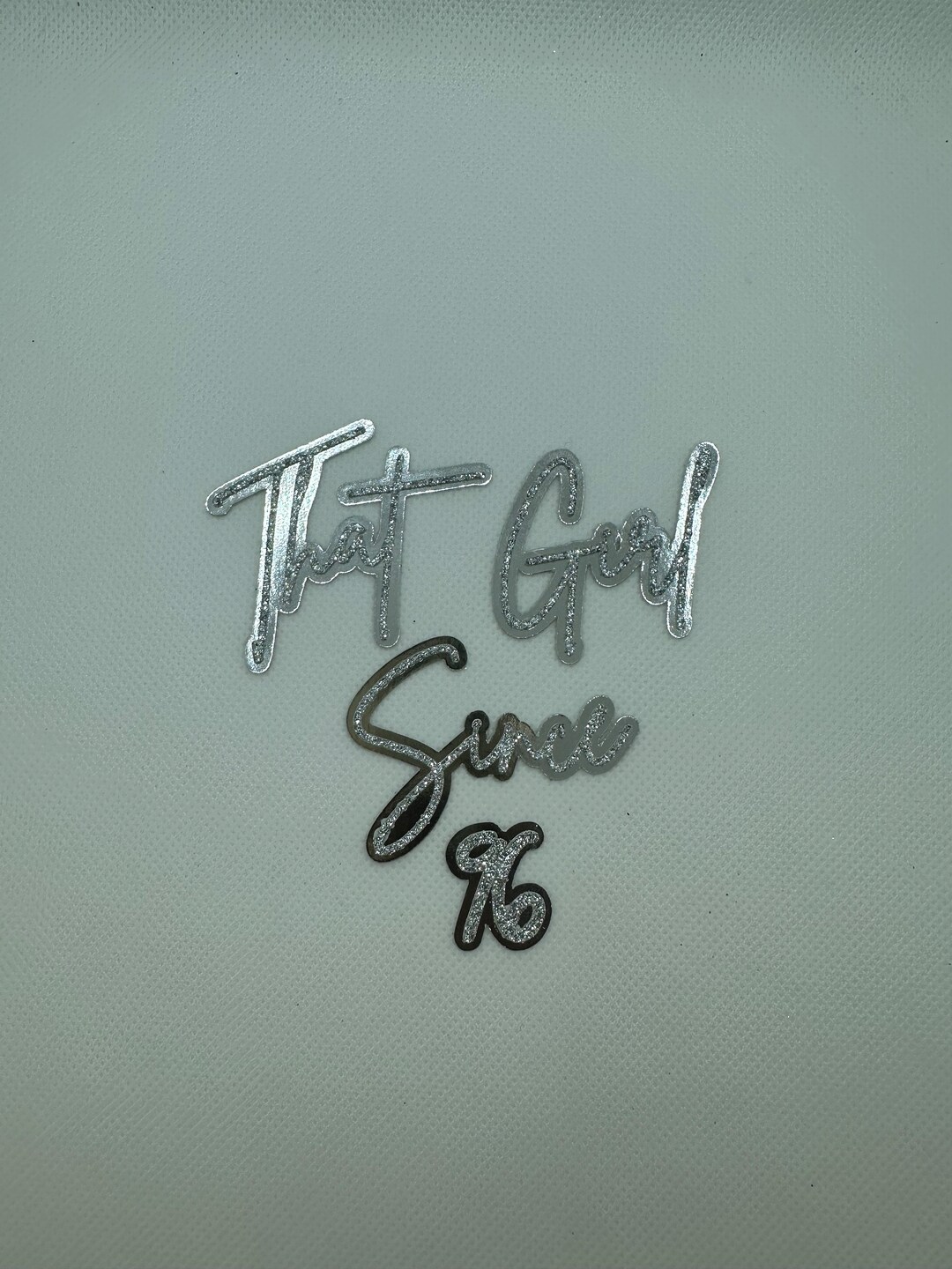 That Girl Since Cake Topper Charm, Personalised Cake Name Charm, Custom ...