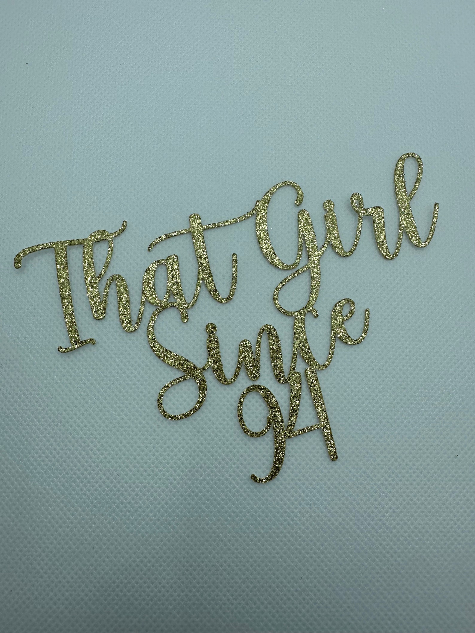 That Girl Since Cake Topper Charm, Personalised Cake Name Charm, Custom ...