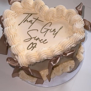 That Girl Since Cake Topper Charm, Personalised Cake Name Charm, Custom ...