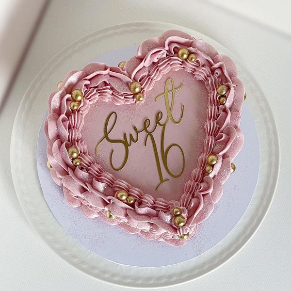 Sweet 16 Sheet Cake Topper - Etsy