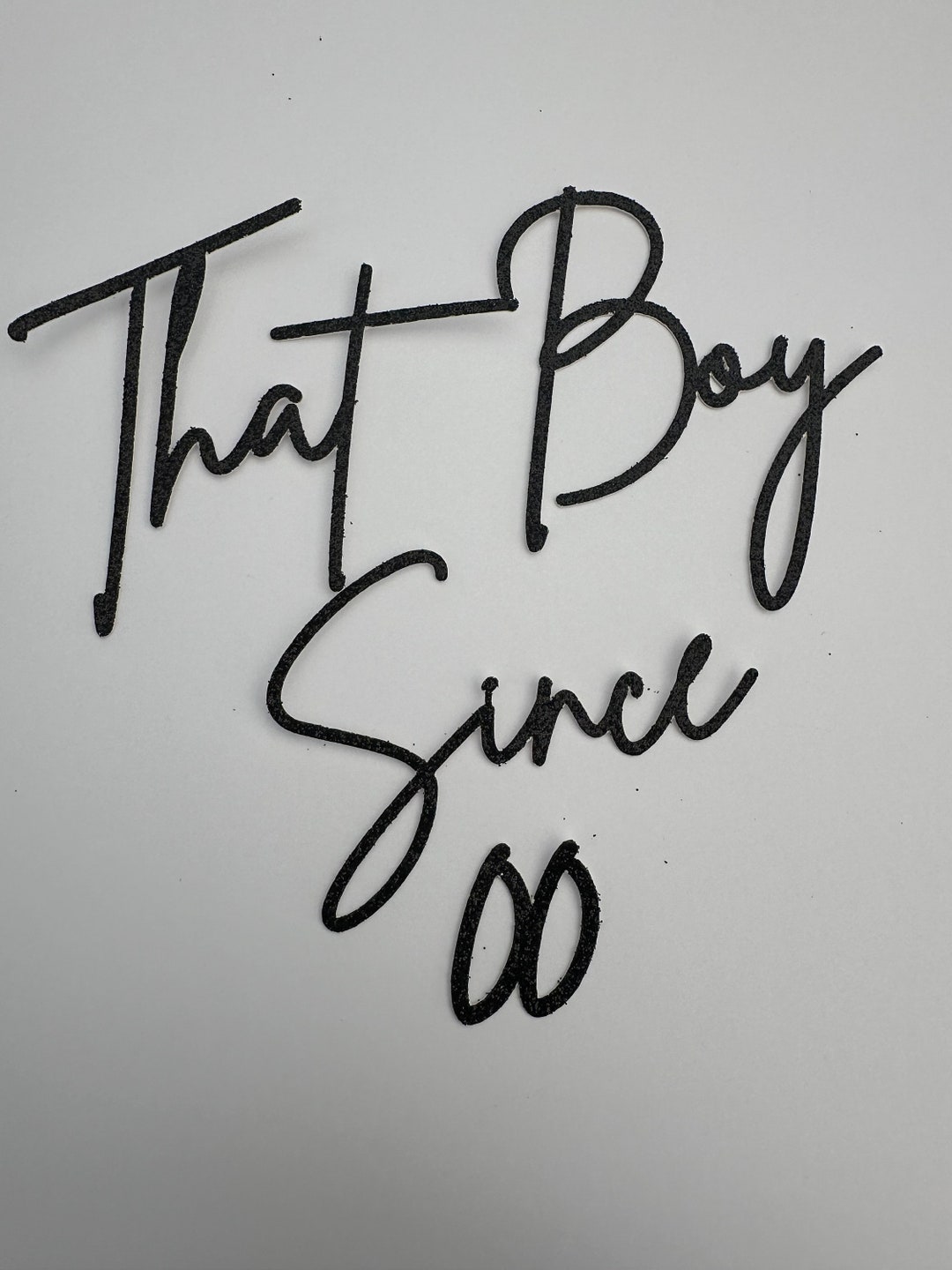 That Boy Since Cake Topper Charm, Personalised Cake Name Charm, Custom ...
