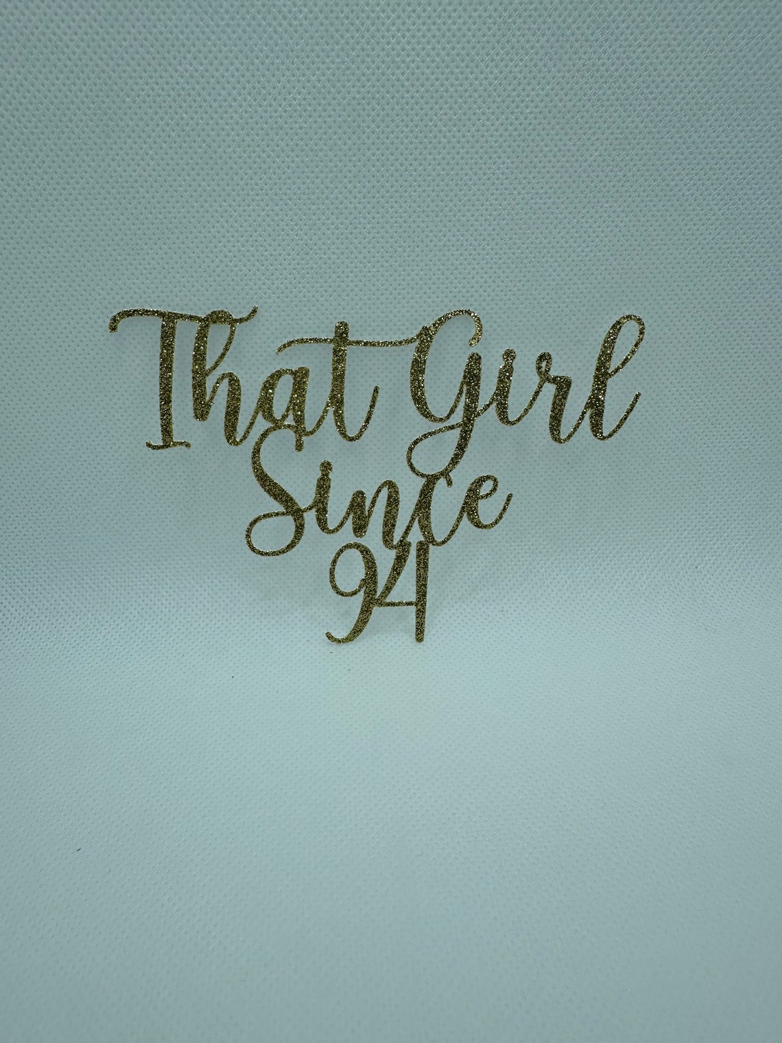 That Girl Since Cake Topper Charm, Personalised Cake Name Charm, Custom ...