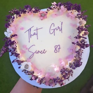 That Girl Since Cake Topper Charm, Personalised Cake Name Charm, Custom ...