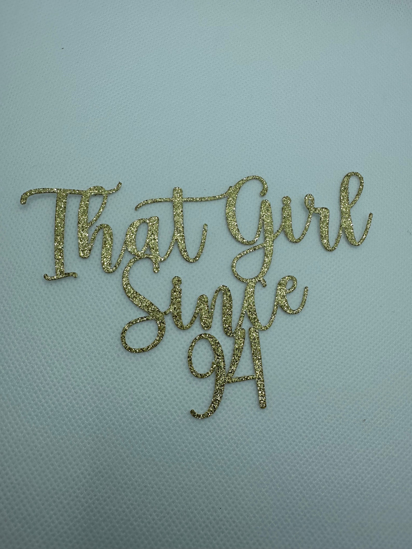 That Girl Since Cake Topper Charm, Personalised Cake Name Charm, Custom ...