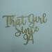 That Girl Since Cake Topper Charm, Personalised Cake Name Charm, Custom ...