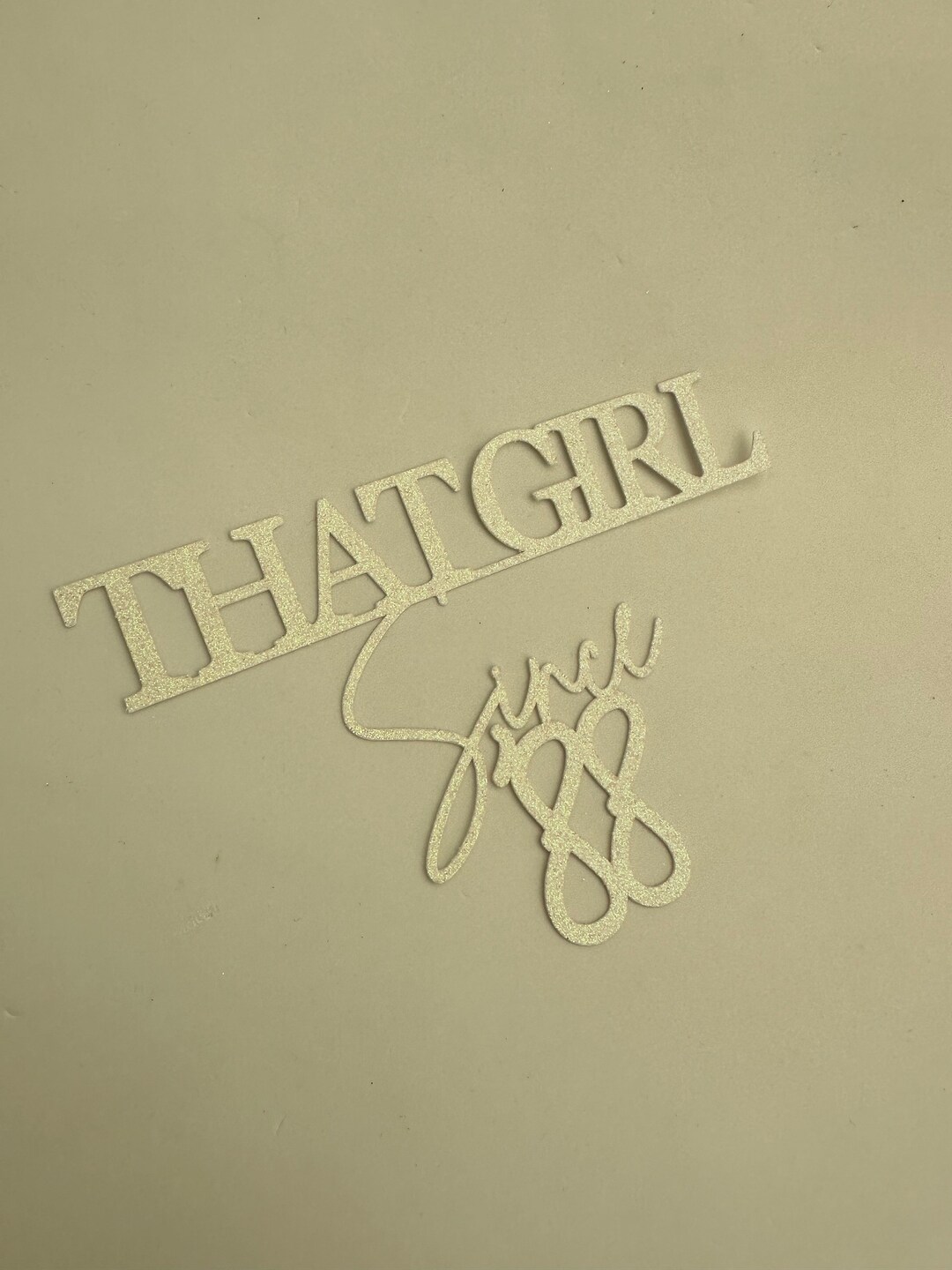 That Girl Since Cake Topper Charm, Personalised Cake Name Charm, Custom ...