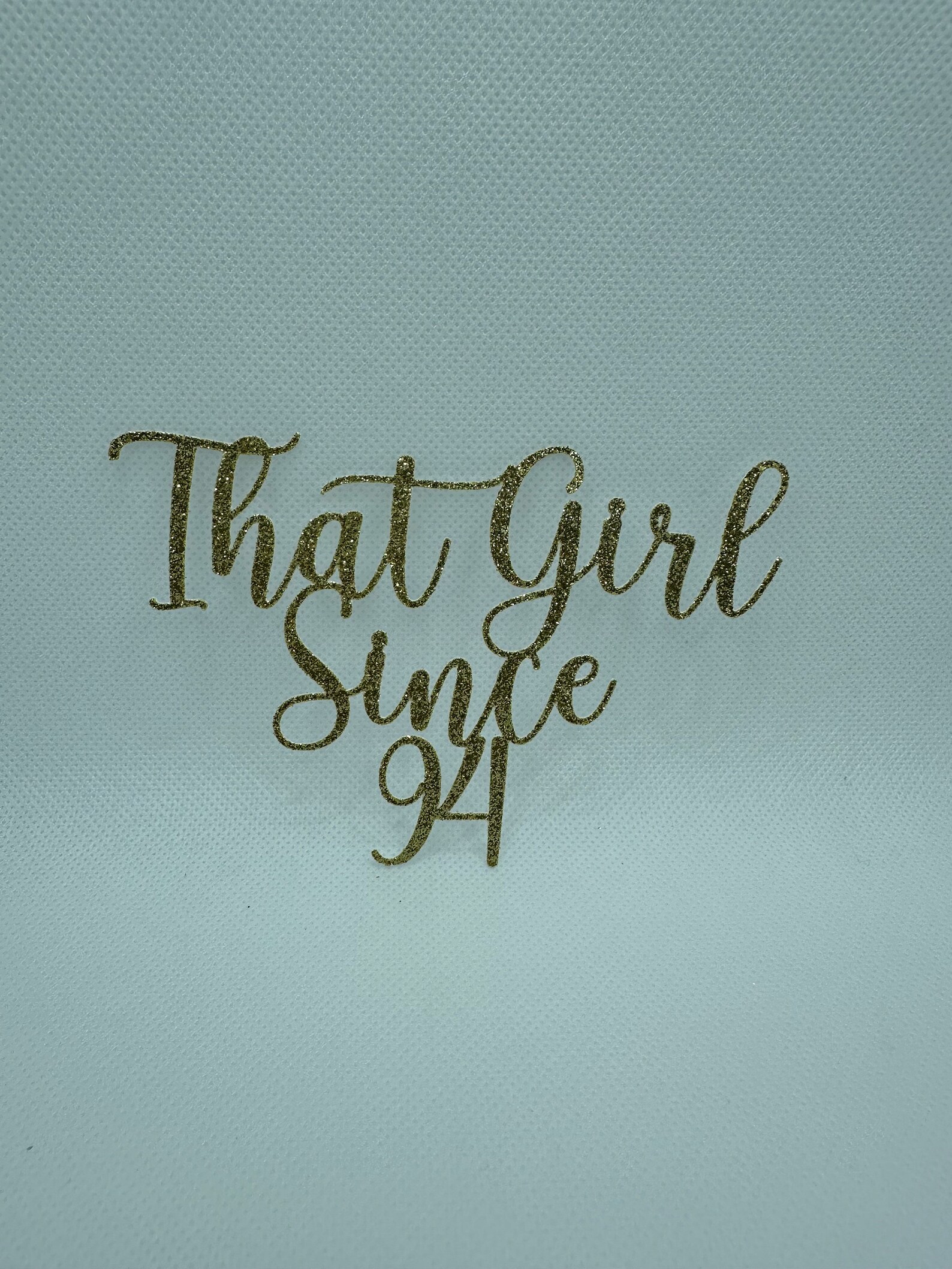 That Girl Since Cake Topper Charm, Personalised Cake Name Charm, Custom ...