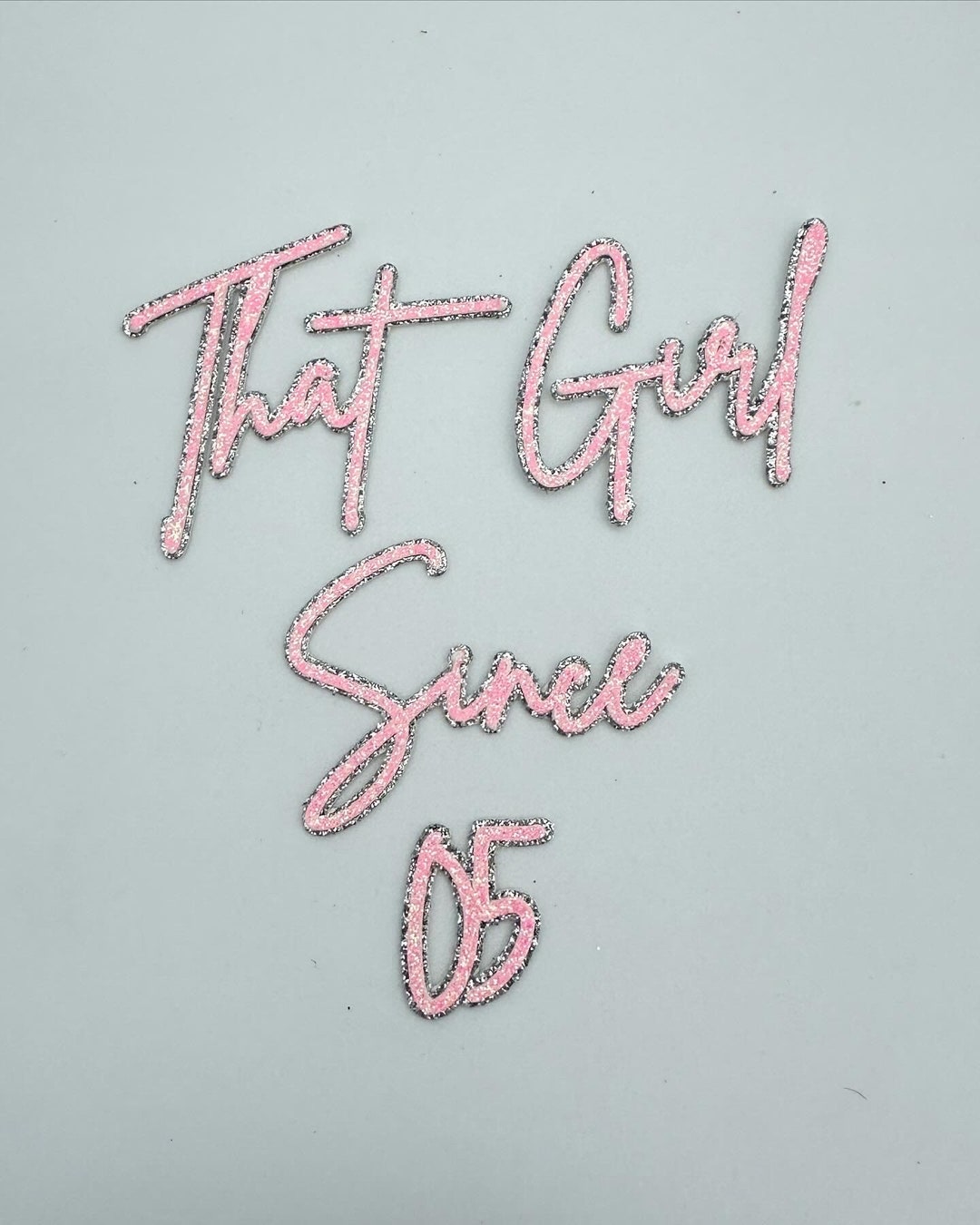 That Girl Since Cake Topper Charm, Personalised Cake Name Charm, Custom ...