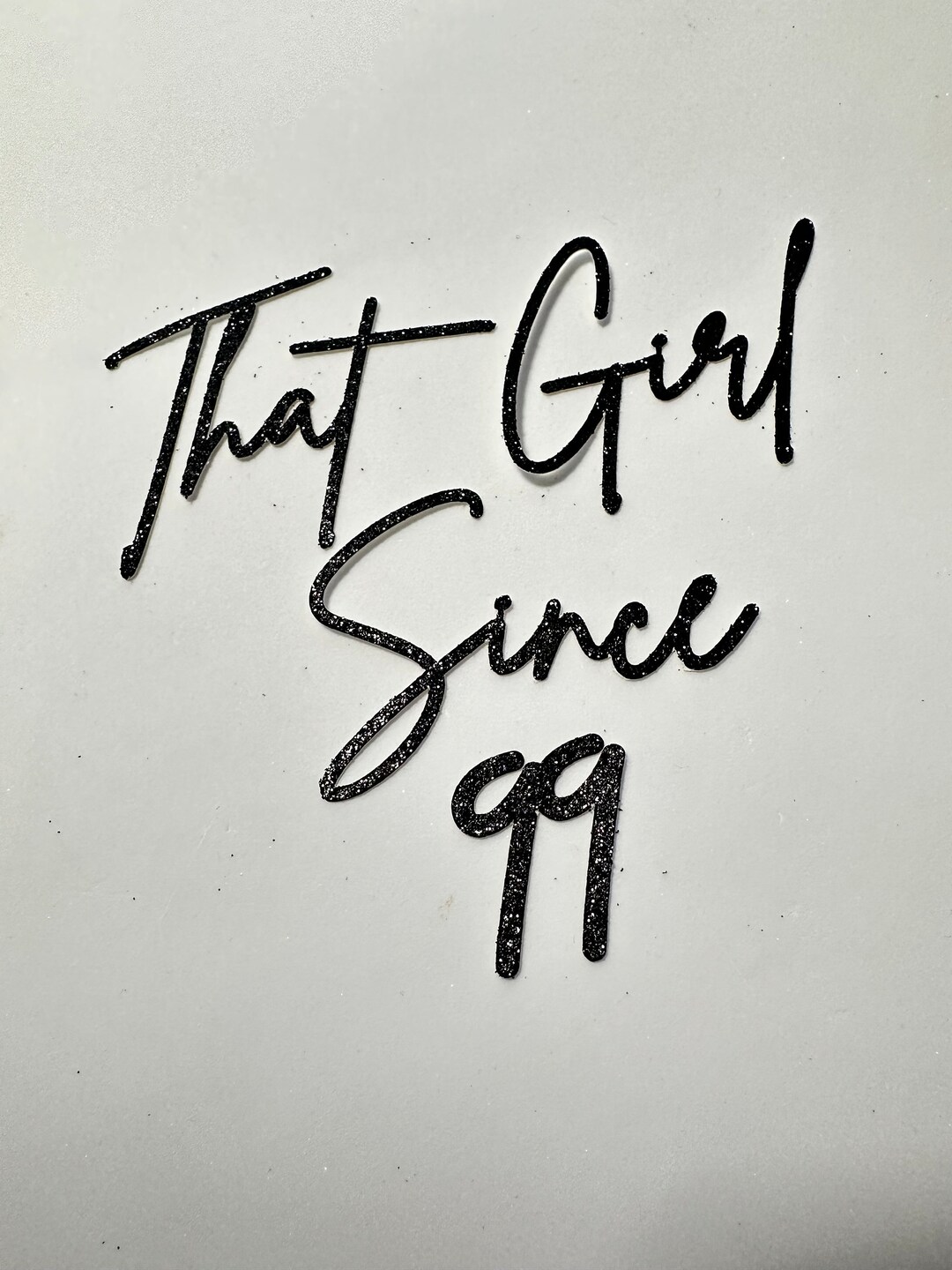 That Girl Since Cake Topper Charm, Personalised Cake Name Charm, Custom ...
