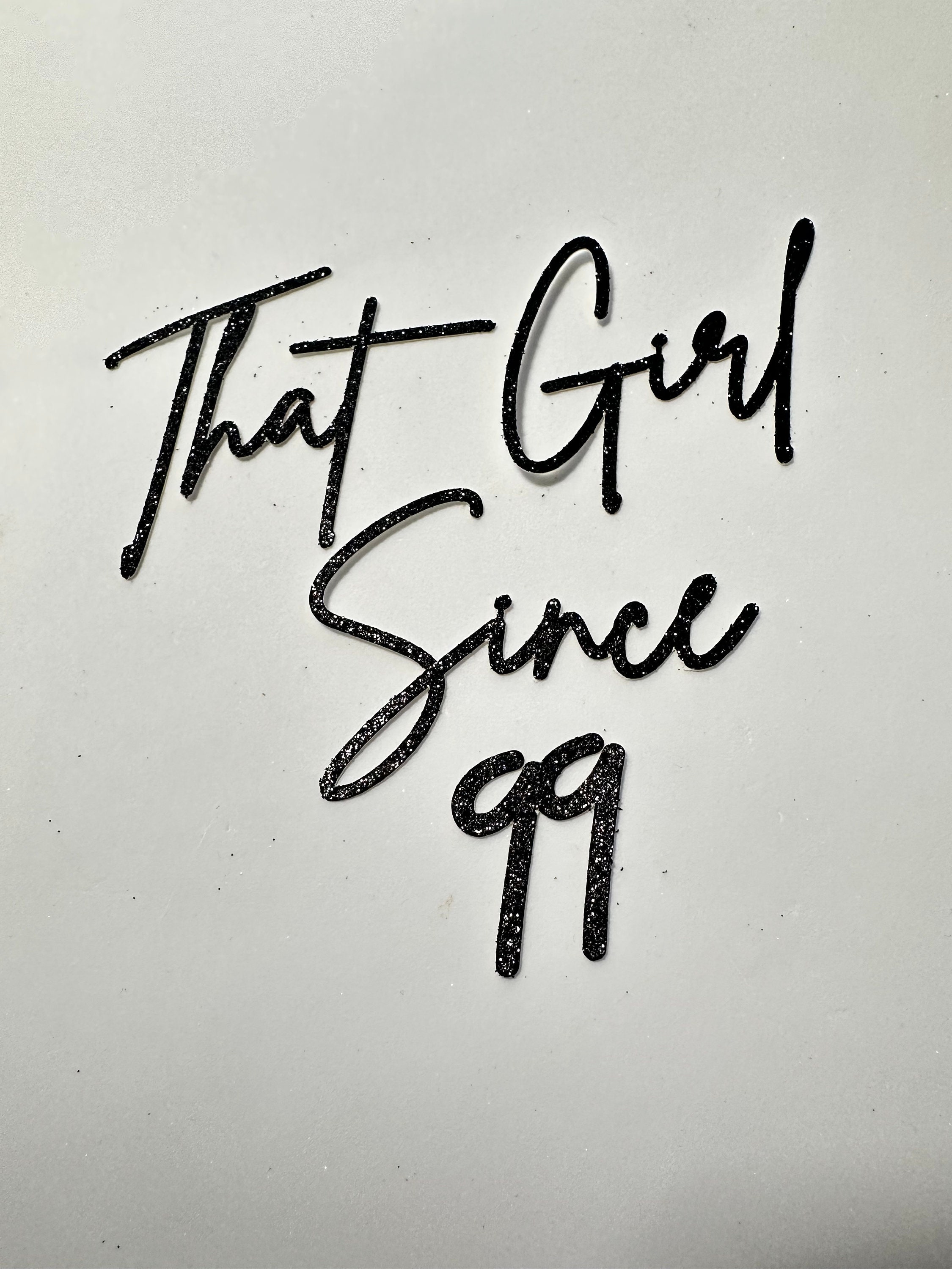 That Girl Since Cake Topper Charm, Personalised Cake Name Charm, Custom ...