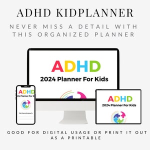 2024 Kids ADHD Planner: Fun & Interactive Digital/printable Guide - Etsy