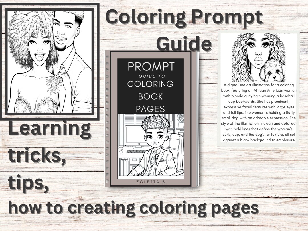 Creative Coloring Page Prompt Guide - 13-page Ebook for Artists ...