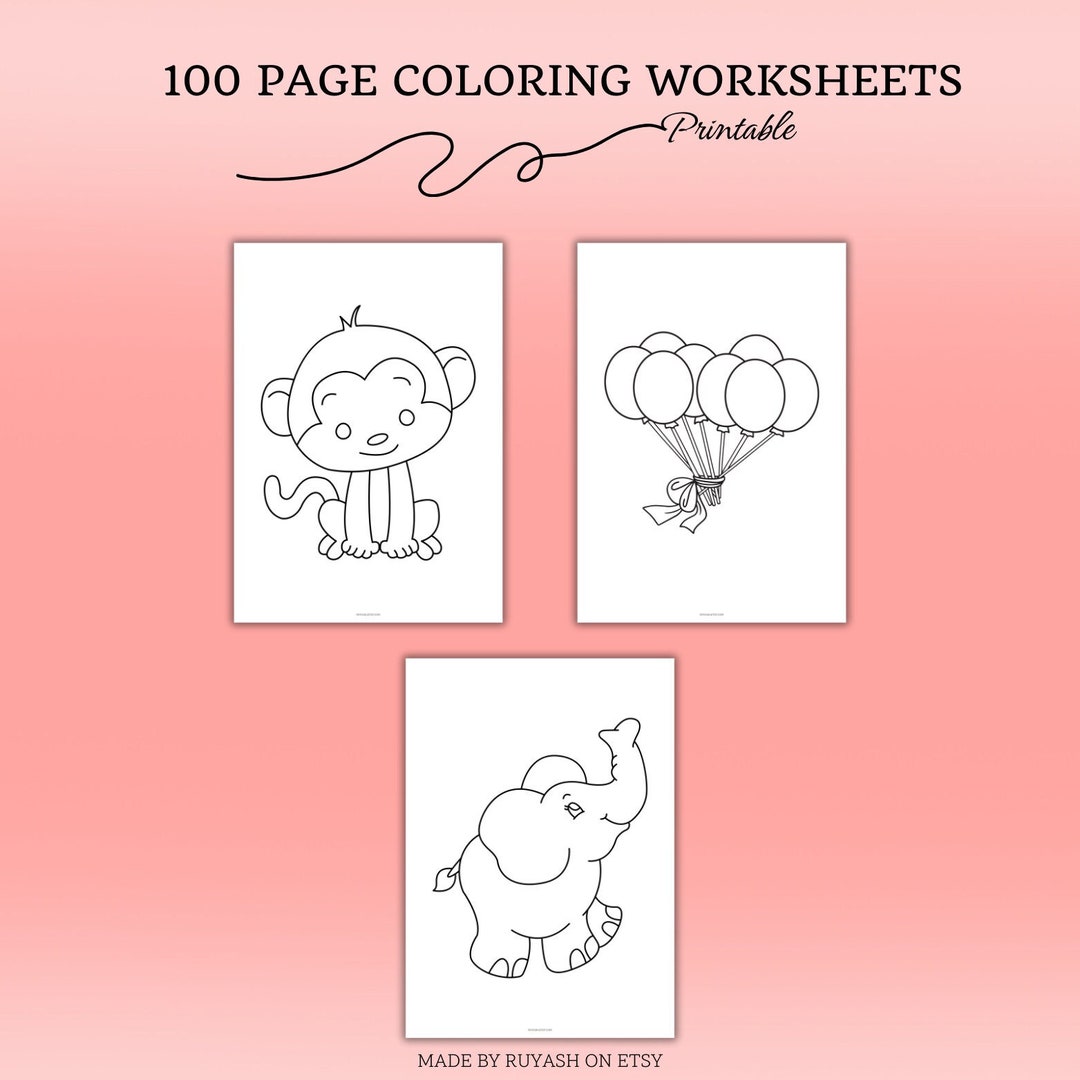 100 Simple Coloring Worksheets, Explore Educational Coloring Worksheets ...