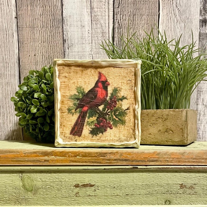 Cardinal Table Decor - Etsy