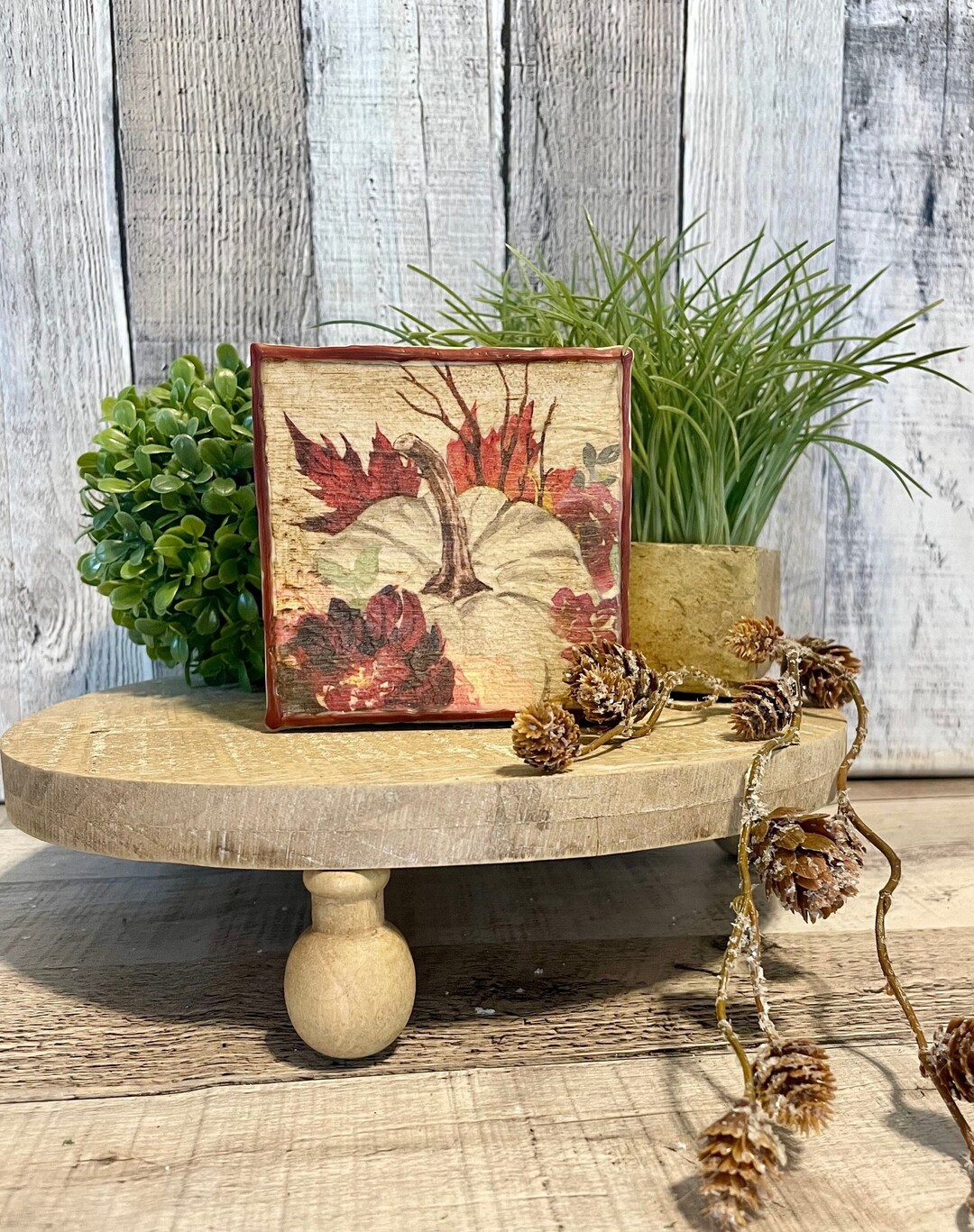 Fall Decorating, Fall Home Decore, Fall Tier Tray Country Farmhouse ...