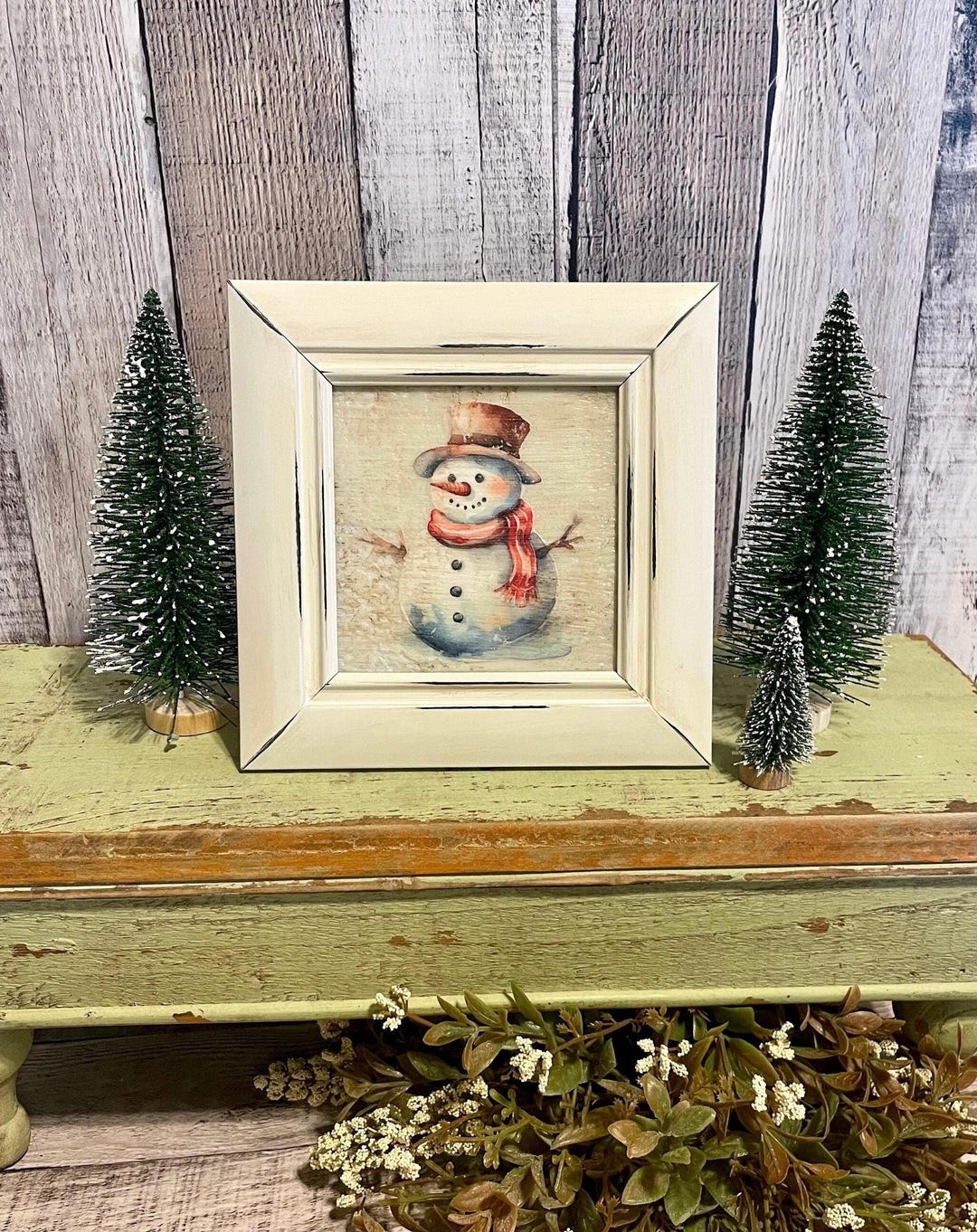 Vintage Snowman Winter Home Decore, Holiday Decorating, Snowman Home ...