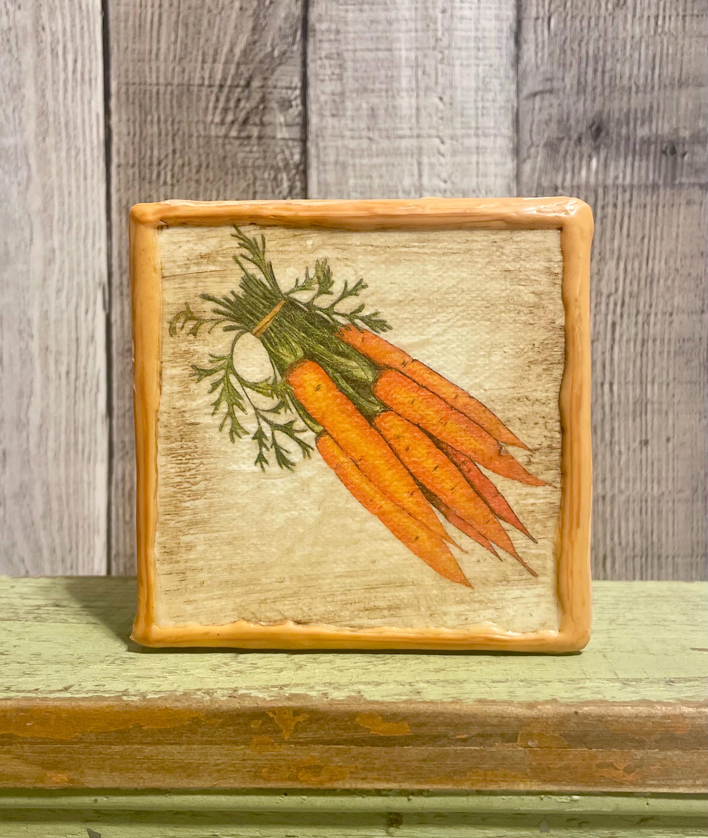 Primitive Carrot Kitchen Home Decore, Summer Canvas, Vegetable Spring ...