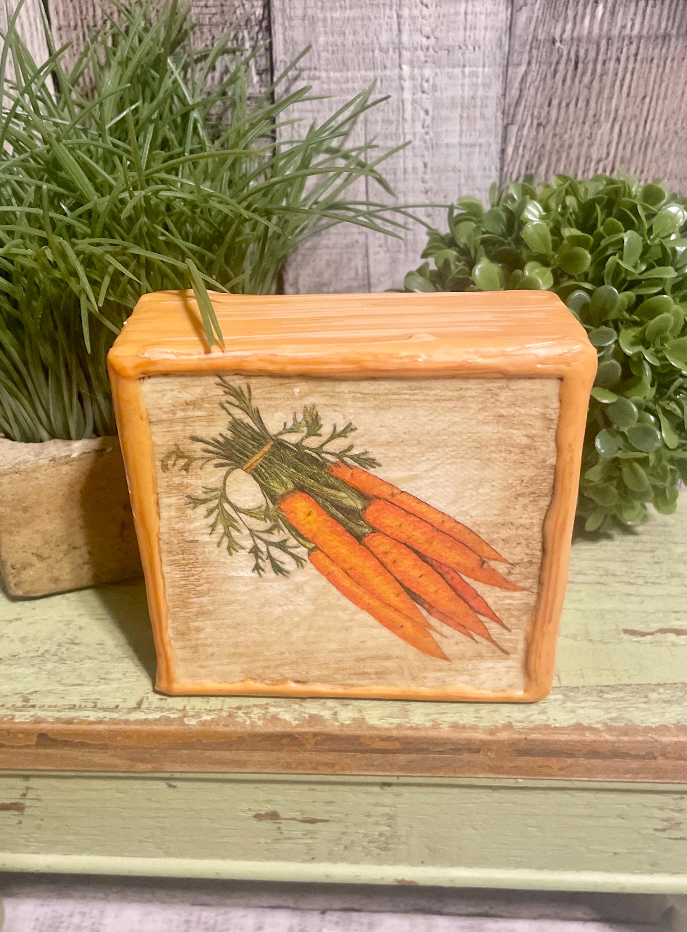Primitive Carrot Kitchen Home Decore, Summer Canvas, Vegetable Spring ...
