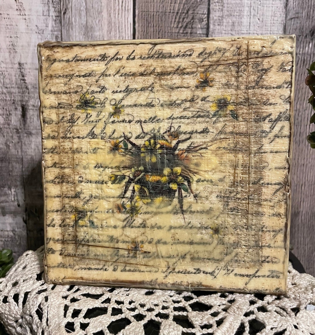 Primitive Bumblebee Bee, Spring Tiered Tray Decorations, Bee Decore ...