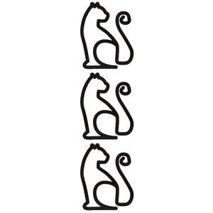 3 Pieces Cat Metal Wall Art Iron Decorations for Home Silhouette - Etsy