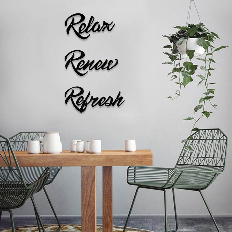 Metal Letters Sign Wall Art Decor Hangable Pendant Festival Present ...