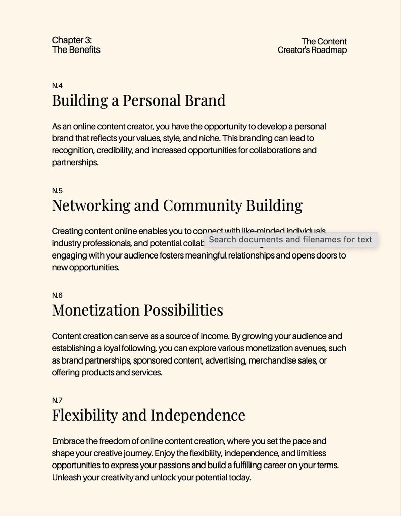 Content Creators Roadmap - Etsy