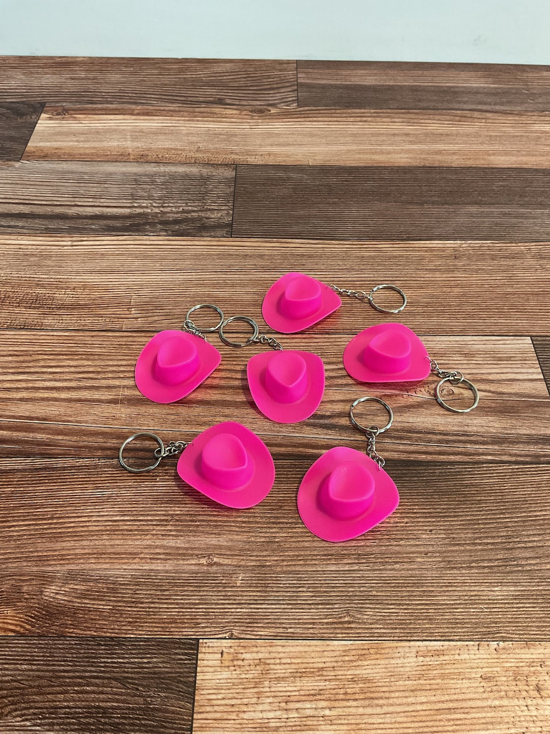 Pink Cowboy Hat Keychain - Etsy