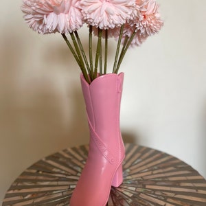 Pink Cowgirl Boot Vase - Etsy