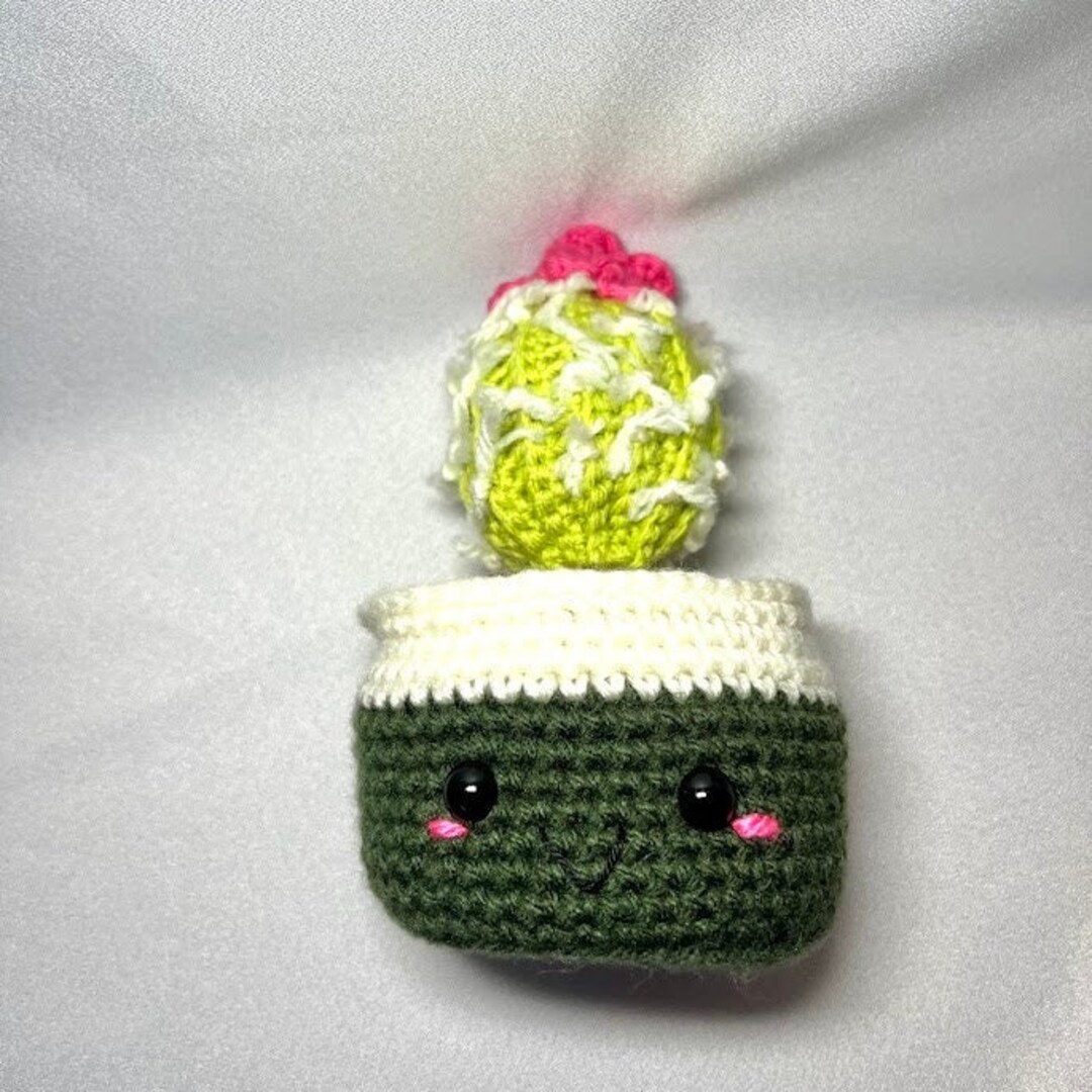 Crochet Barrel Cactus Amigurumi, Home Decor, Handmade Birthday Gift - Etsy