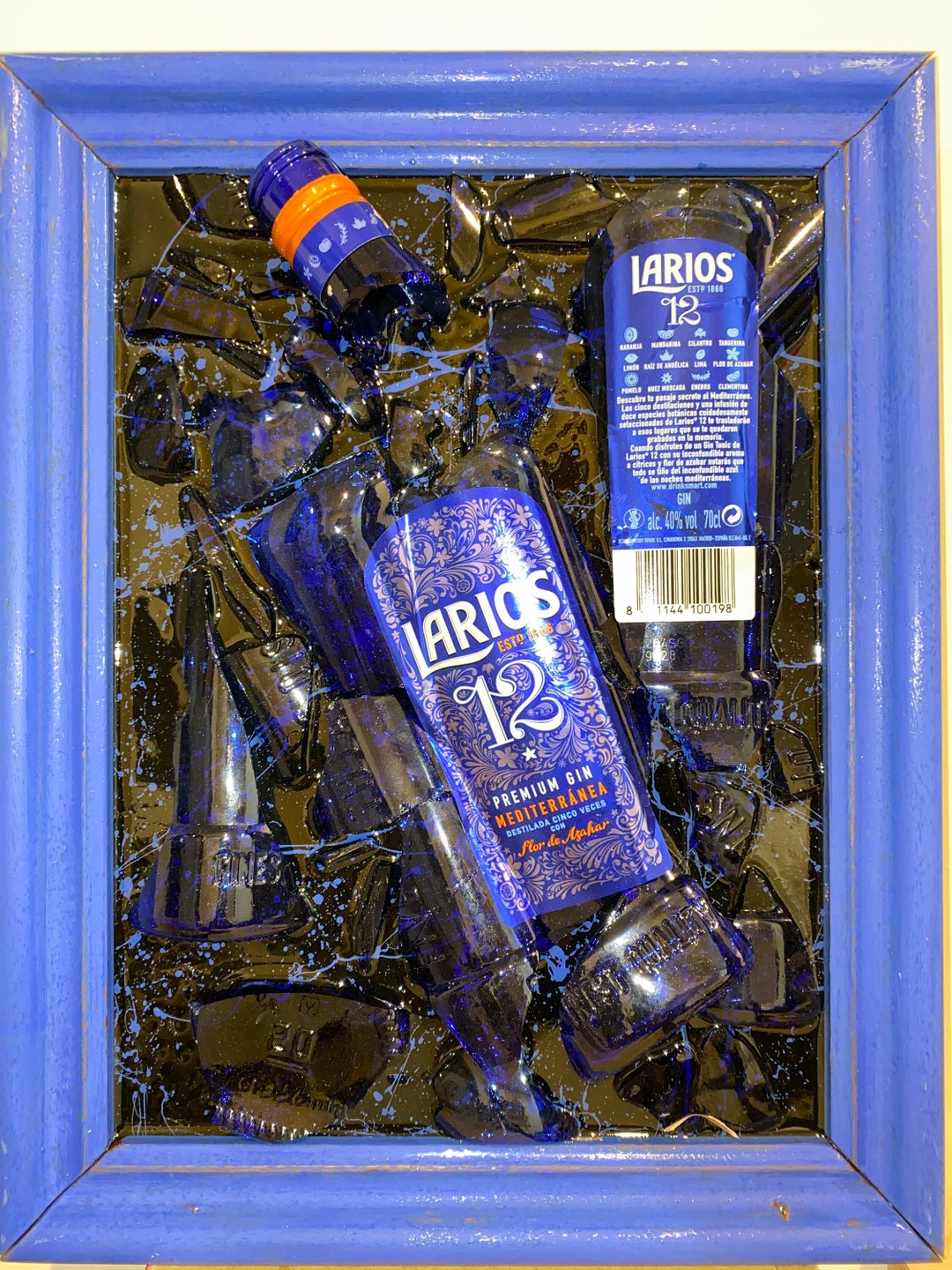 Larios 12 Bottle Frame in Epoxy - Etsy