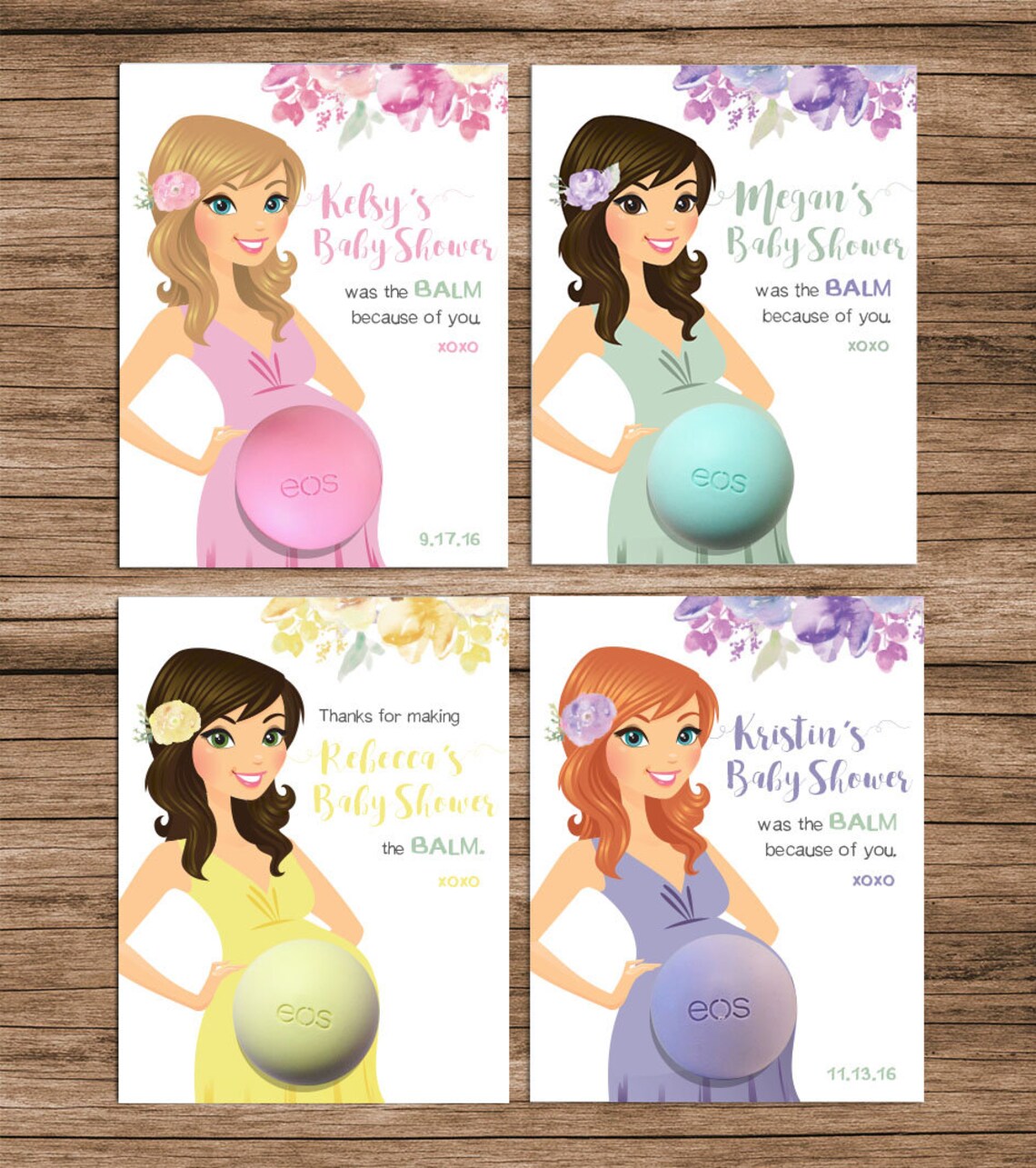 EOS Baby Shower Favors | Customizable | Printable File - Etsy