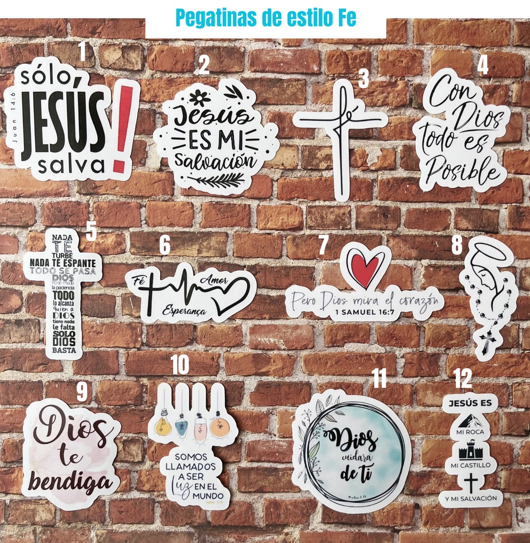 Pegatinas De Fe! Stickers of Faith! Muestrale a Jesus Algo De Amor ...