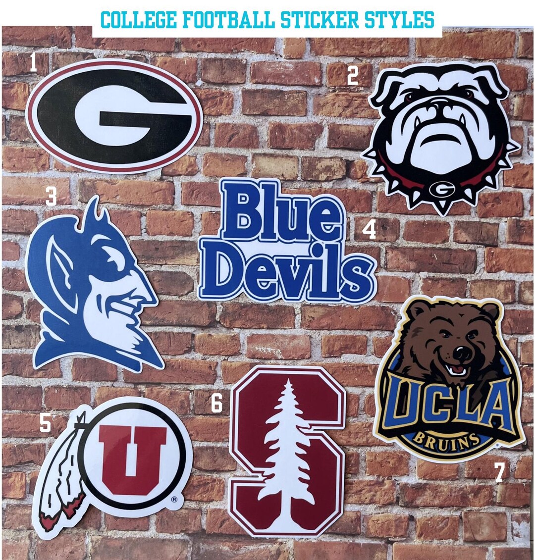 College Football!! Who Are You Rooting For? Place These Stickers ...