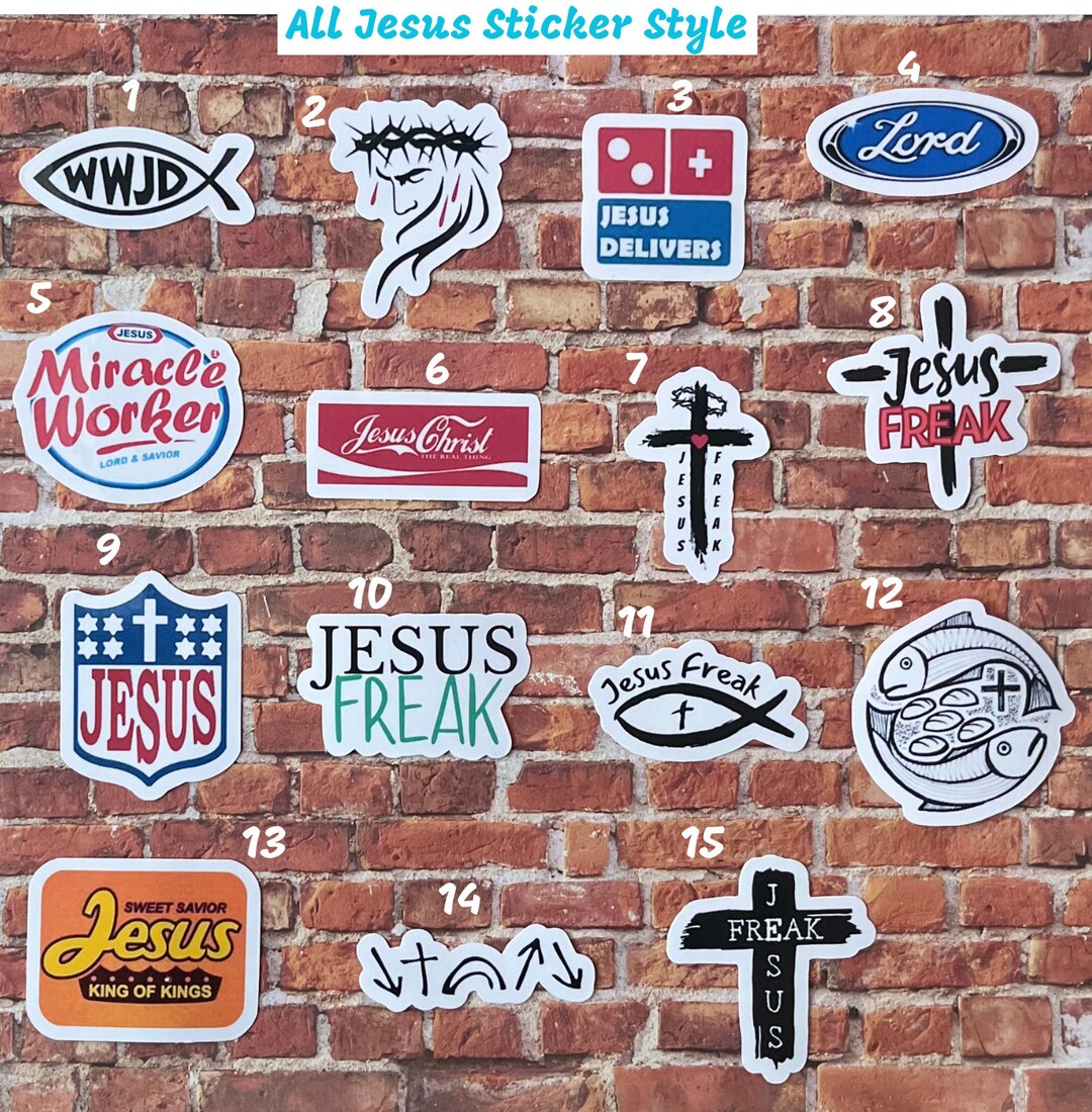 Stickers All About Jesus Show Your Love for the Lord With These Cool ...