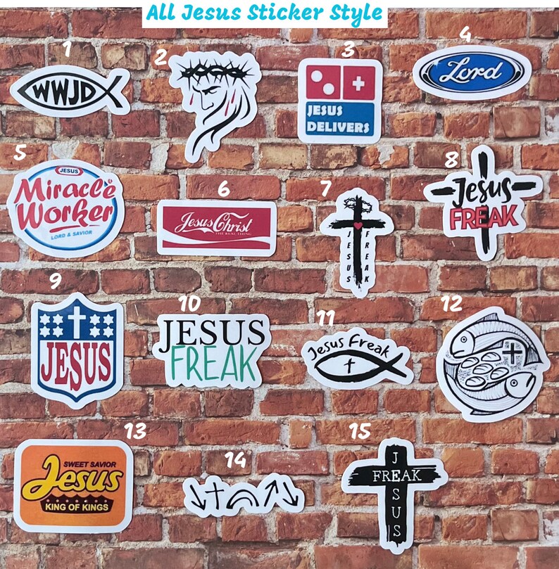 Stickers All About Jesus Show Your Love for the Lord With These Cool ...
