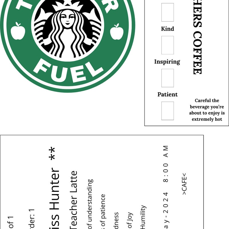 Starbucks Drink Sticker - Etsy