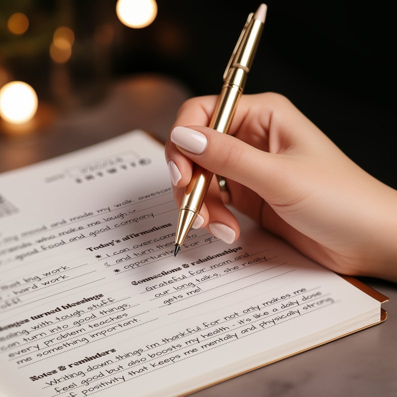 Boho Gratitude Journal Printable - Express Thanks Daily With This ...