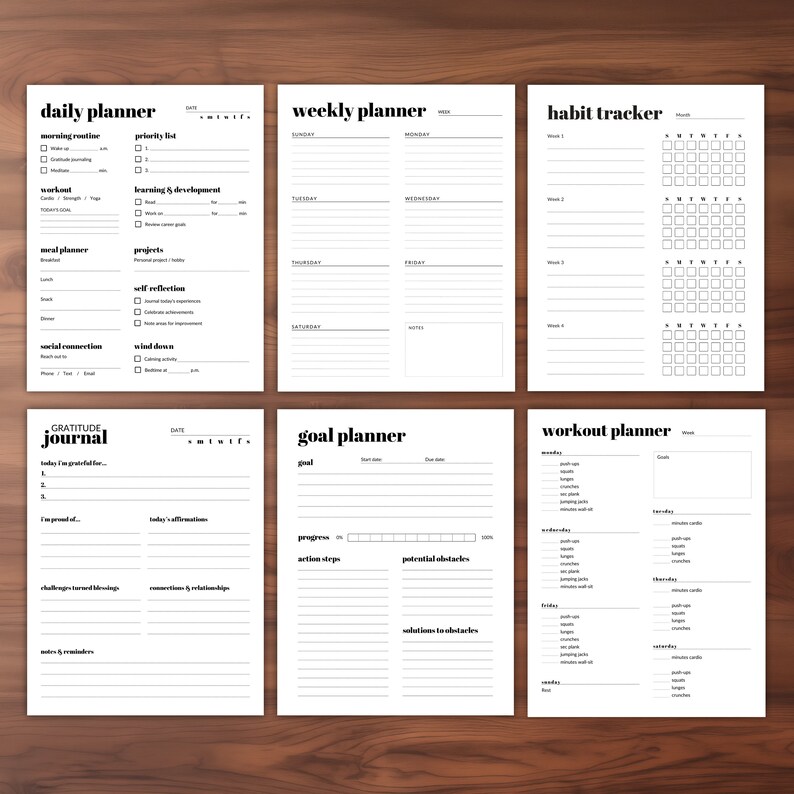 Minimalist Habit Tracker Printable - Etsy