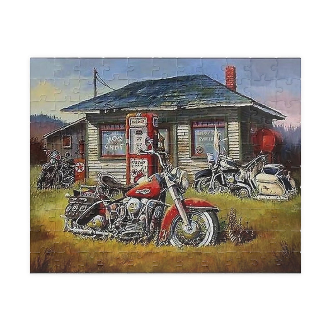 Vintage Motorcycle Puzzle (110, 252, 520, 1014-piece) - Etsy