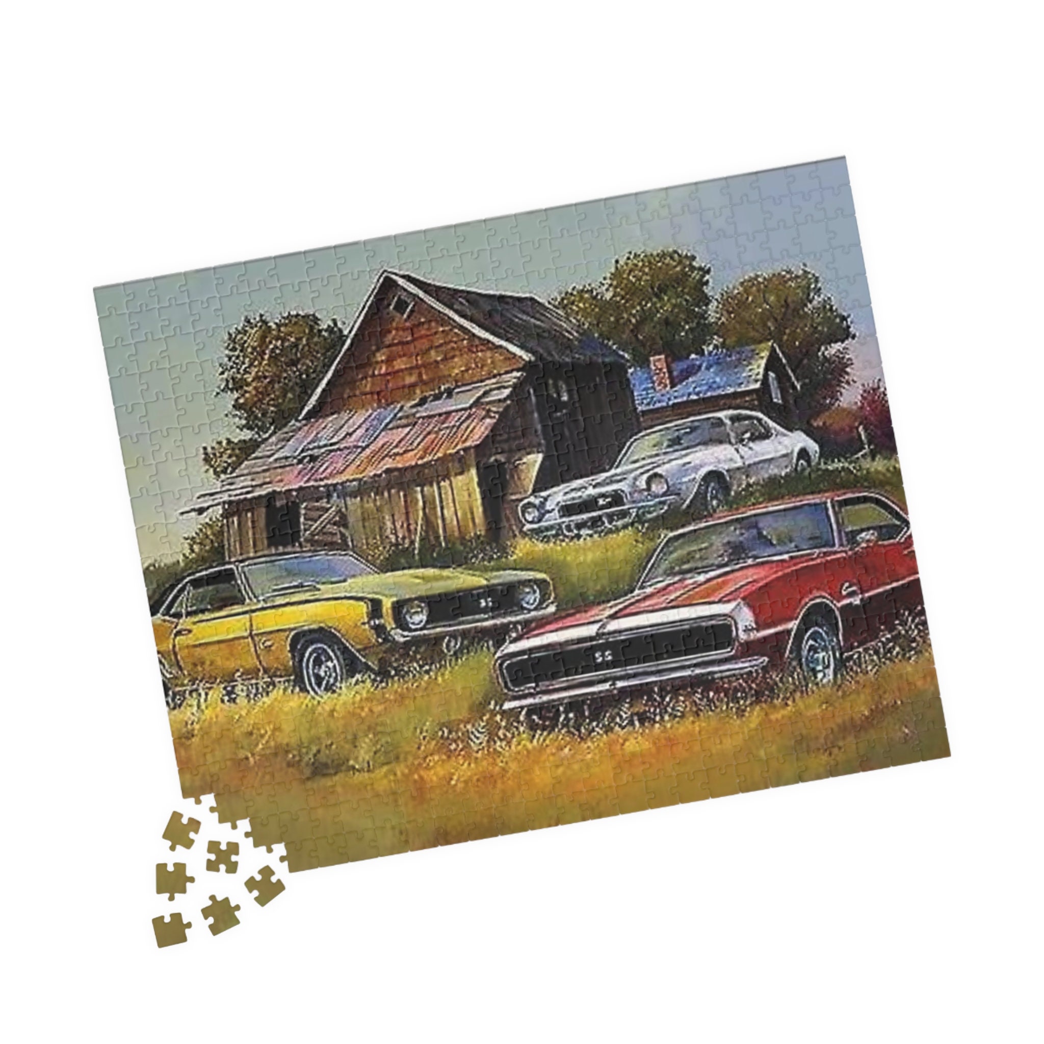 Classic Muscle Car Puzzle (110, 252, 520, 1014-piece) - Etsy