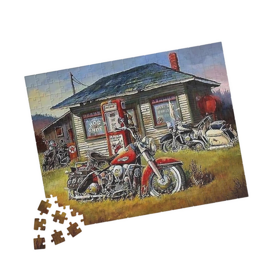 Vintage Motorcycle Puzzle (110, 252, 520, 1014-piece) - Etsy