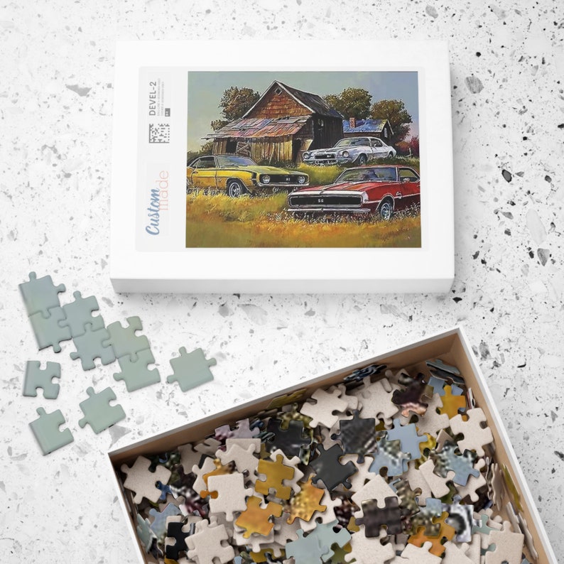 Classic Muscle Car Puzzle (110, 252, 520, 1014-piece) - Etsy