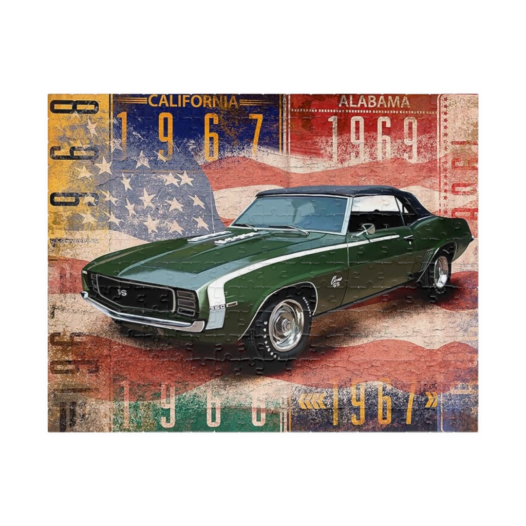 Classic Chevy Camaro Muscle Car Puzzle (110, 252, 520, 1014-piece) - Etsy
