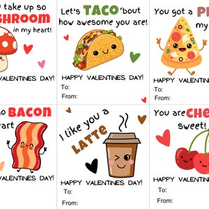 6 Cute and Funny Print at Home Valentine's Cards - Etsy