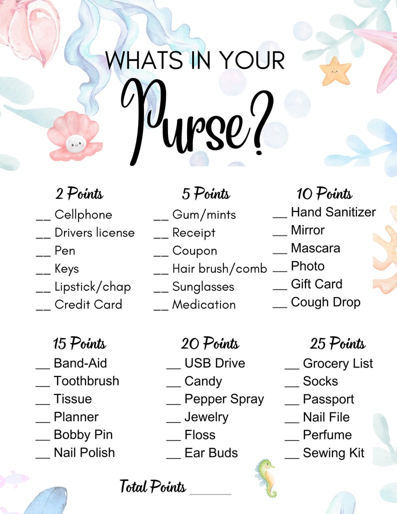 Under the Sea Baby Shower Games (5) - Etsy