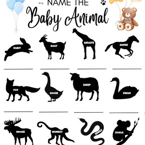 BLUE Themed Baby Shower Games (5) - Etsy