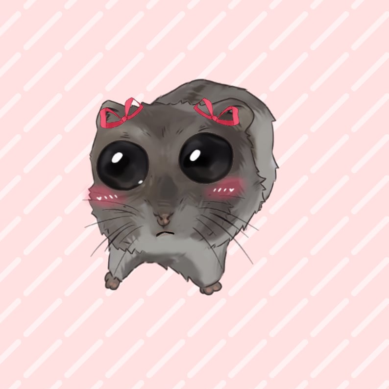 SAD HAMSTER VTUBER Cute Meme Animal Avatar Live2d Model Fully Rigged ...