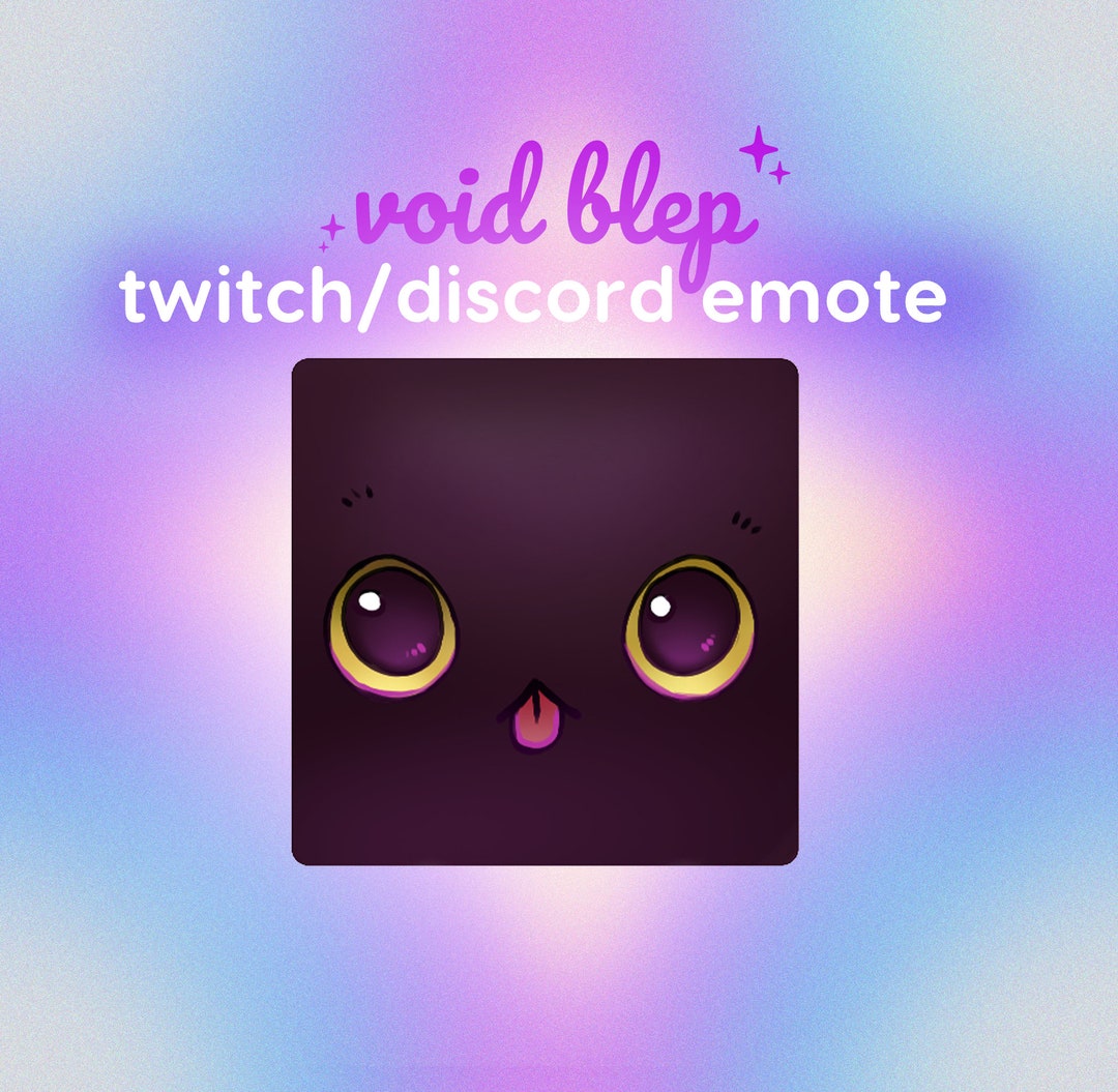 VOID CAT EMOTE Blep Mlem Black Cat / Discord & Twitch Emoji Png 112x112 ...