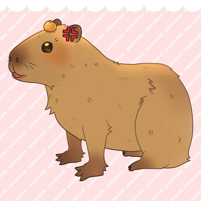 CAPYBARA VTUBER in Changeable POOL Cute Meme Animal Avatar Live2d Model ...